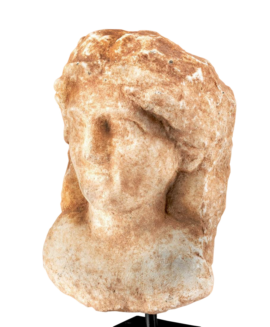 Roman Marble Bust of a Female / Muse - Auction Daily