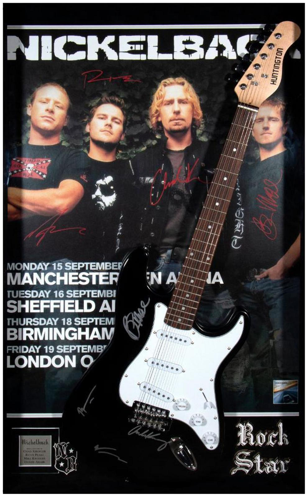 Nickelback signed guitar - Auction Daily