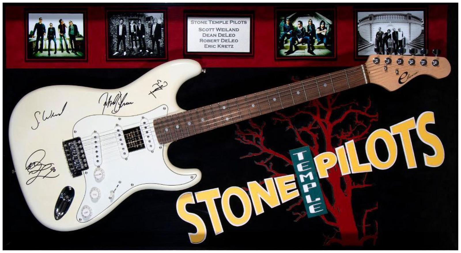 Stone Temple Pilots signed guitar - Auction Daily