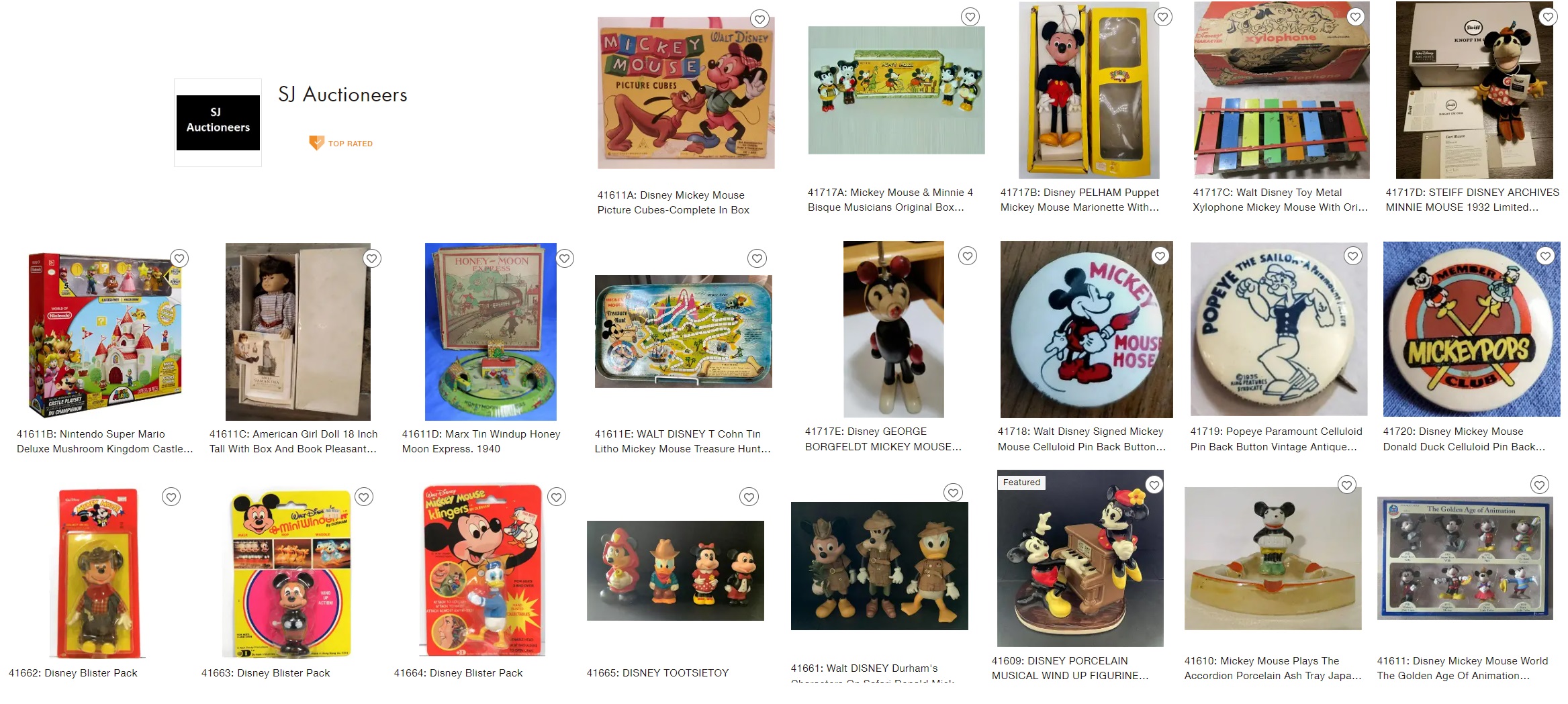 SJ Auctioneers Brings Lots Of Disney Collectibles Ranging From The ...