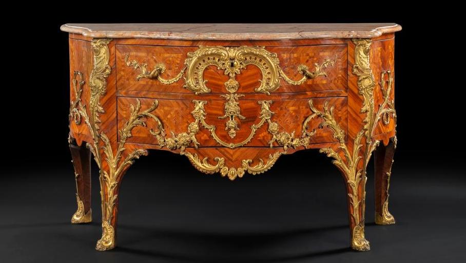 Charles Cressent and Louis XV at the Château de la Muette - Auction Daily