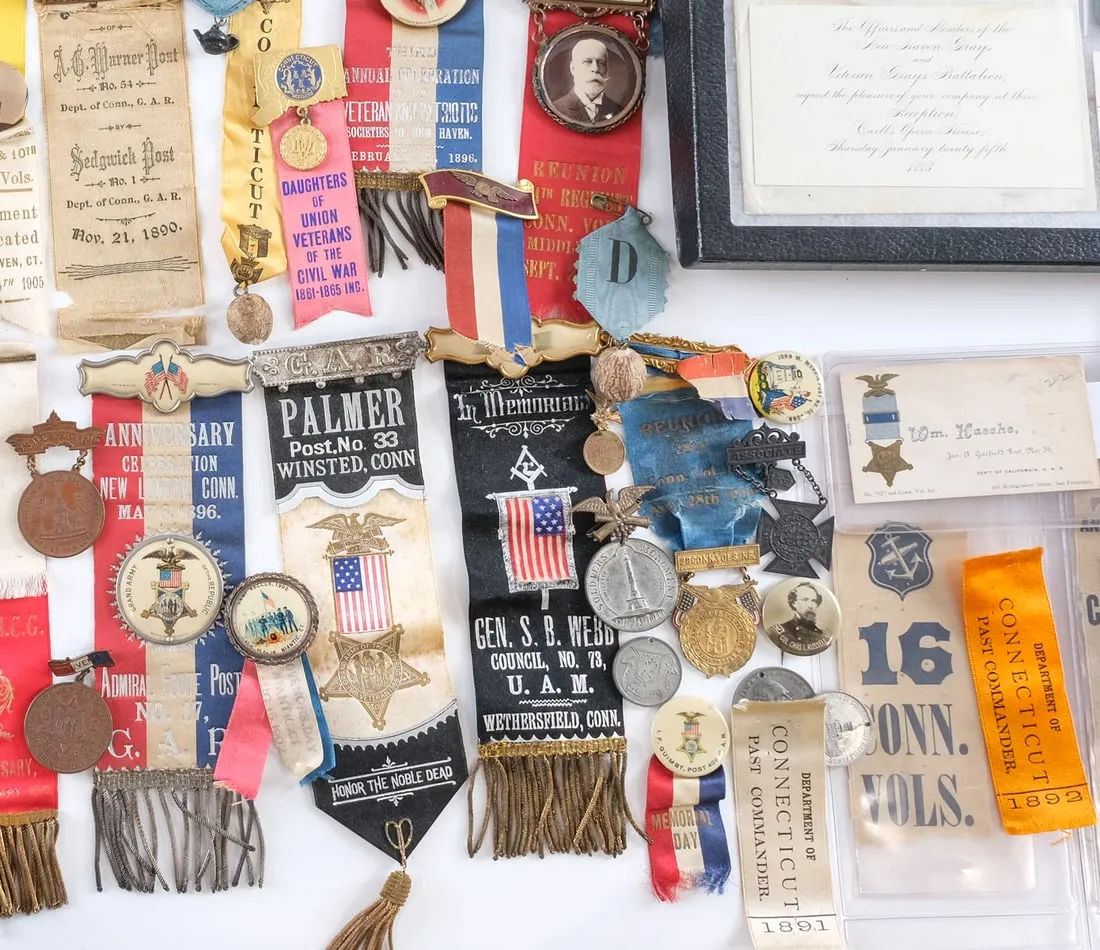 Civil War Commemorative Ribbons and Medals - Auction Daily