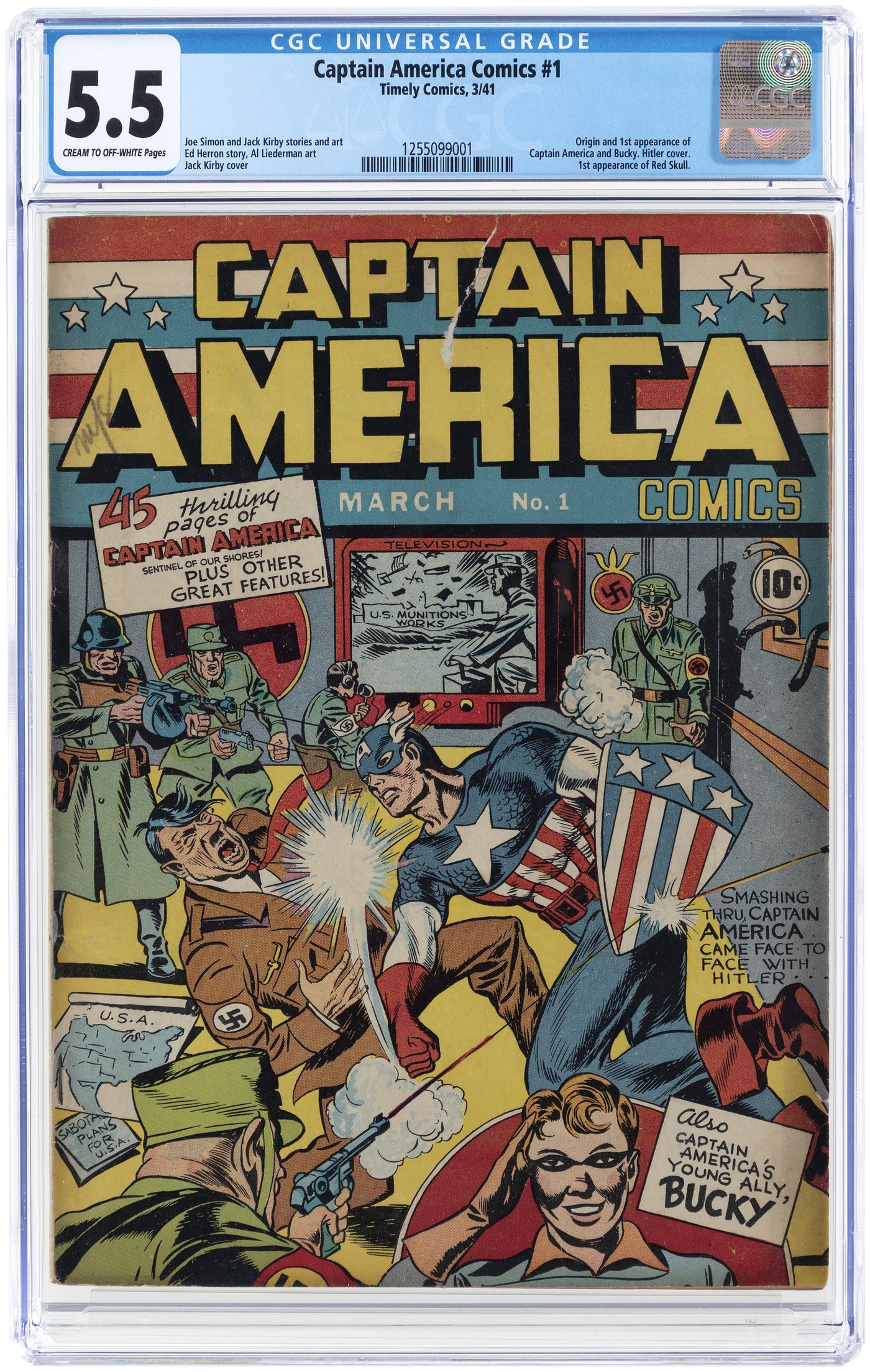 Captain America Comics #1, a key Golden Age comic book, could pack a ...
